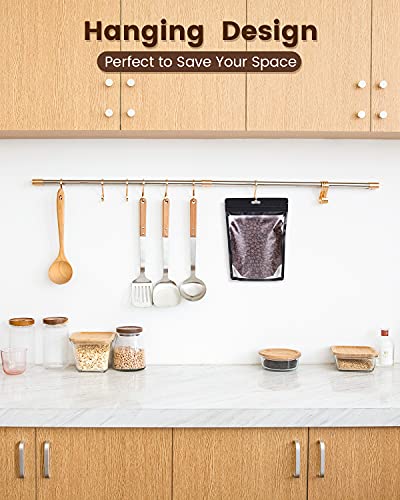 Resealable Bags, Mylar Bags Smell Proof Bags with Clear Window,Packaging Bags for Storage Coffee Beans, Cookie, Lipstick, Candy,150 Pieces, 6"x9"&4"x6"