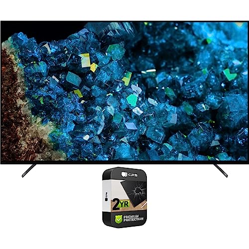 Sony XR55A80L BRAVIA XR 55 Inch A80L OLED 4K HDR Smart TV with Google TV 2023 Bundle with 2 YR CPS Enhanced Protection Pack