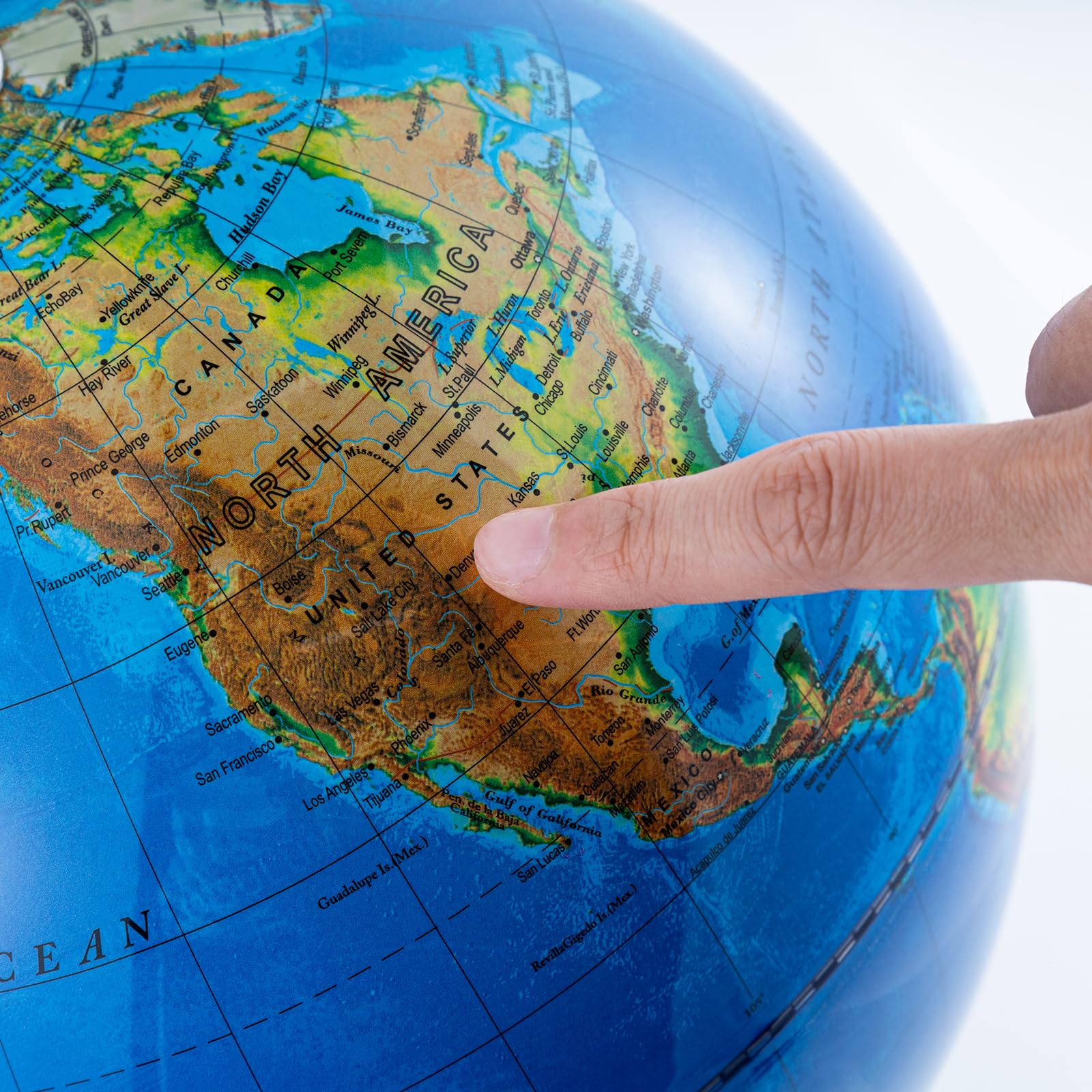 World Globe for High Clear Map Globe,9" Illuminated Constellation Globe,Educational Geographic Globe,Decor for Home Office Classroom