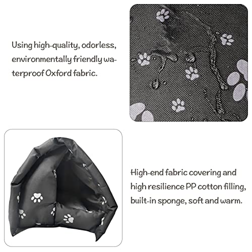 Bunny Cave BedĀ Small Animal Warm Nest Habitats Guinea Pig Hideouts Cage Accessorie for Hamster Rat Mice Chinchilla Flying Squirrel (Black)