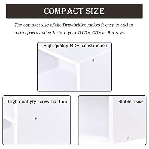 DORTALA Bookcase 5-Shelf Multi-Functional Modern Wood Storage Display Open Bookshelf for Home Office, White