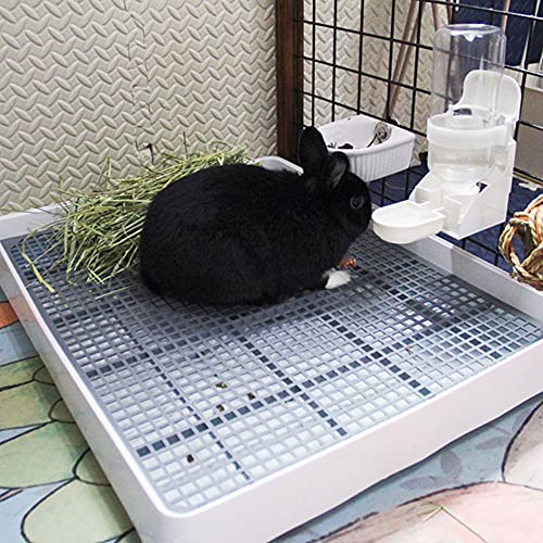 22x18 Super Large Rabbit Litter Box with Grate, Rabbit Litter Pan for Cage, Extra Large Bunny Restroom Litter Tray Rabbit Toilet