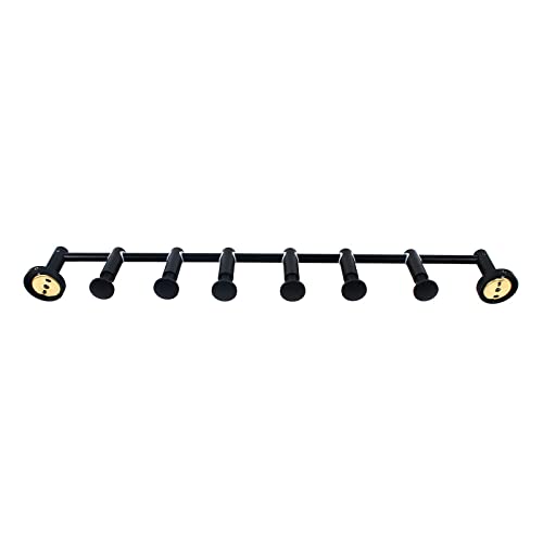 DNYSYSJ Rotating Coat Hooks, Wall-Mounted Coat Hooks Coat Rack, Vertical Wall Hanger with 6 Swivel Arms, Towel Hooks for Bathroom, Entryway Hooks for Scarves, Clothes, Handbags (Black)