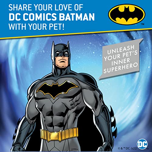 DC Comics for Pets Batman Dog Harness, Medium | Soft and Comfortable No Pull Harness for Dogs, Dog Batman Costume | Cute Dog Harness, Dog Halloween Costume, Batman Harness, Puppy Harness, Pet Harness