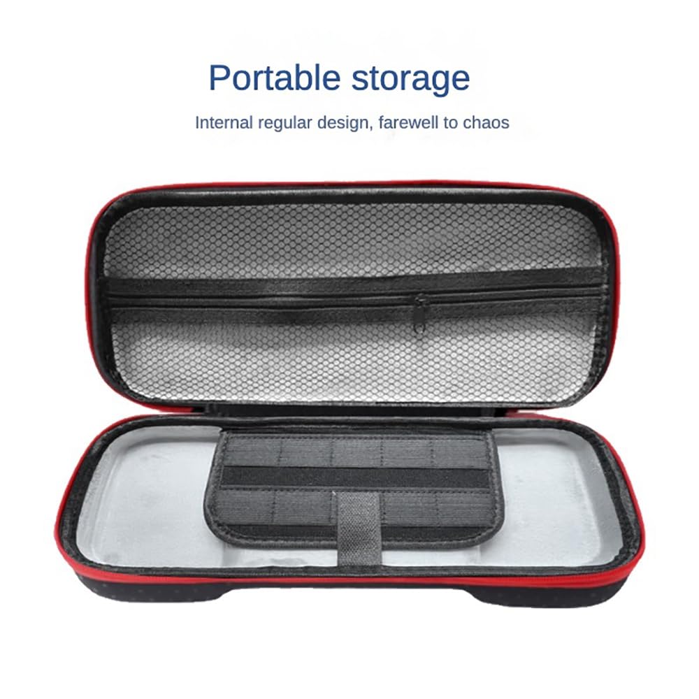 Voikoli Protective Eva Hard Shell Case Compatible with ASUS ROG Ally 7" Gaming Handheld,Shockproof,Stylish and Durable (Red and Black)