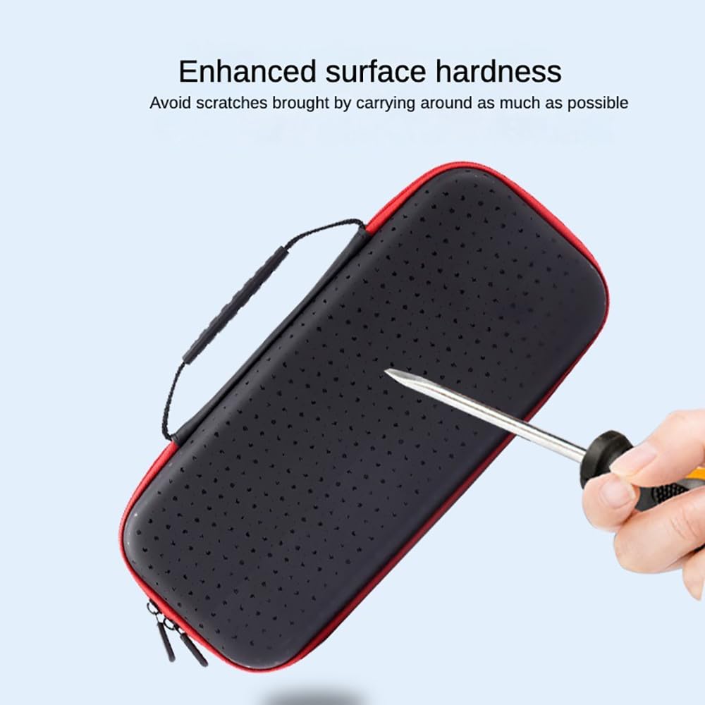 Voikoli Protective Eva Hard Shell Case Compatible with ASUS ROG Ally 7" Gaming Handheld,Shockproof,Stylish and Durable (Red and Black)