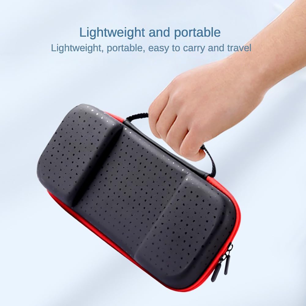 Voikoli Protective Eva Hard Shell Case Compatible with ASUS ROG Ally 7" Gaming Handheld,Shockproof,Stylish and Durable (Red and Black)