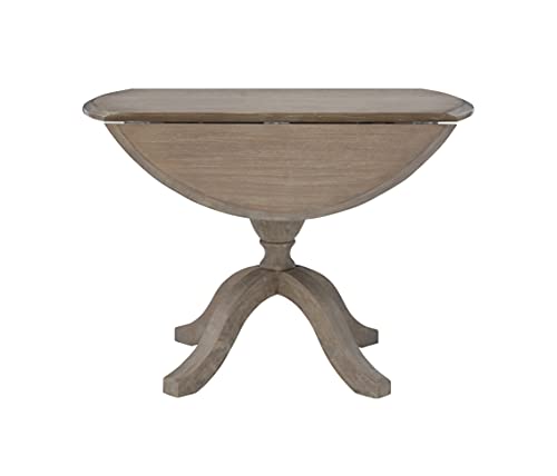 Linon Home Décor Mauro Antuque Rustic Brown Drop Leaf Dining Table