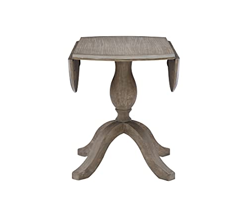 Linon Home Décor Mauro Antuque Rustic Brown Drop Leaf Dining Table