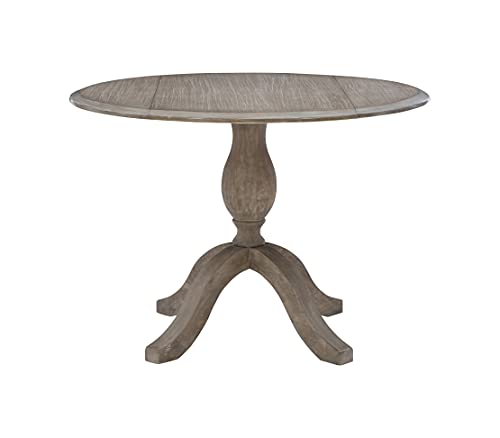 Linon Home Décor Mauro Antuque Rustic Brown Drop Leaf Dining Table