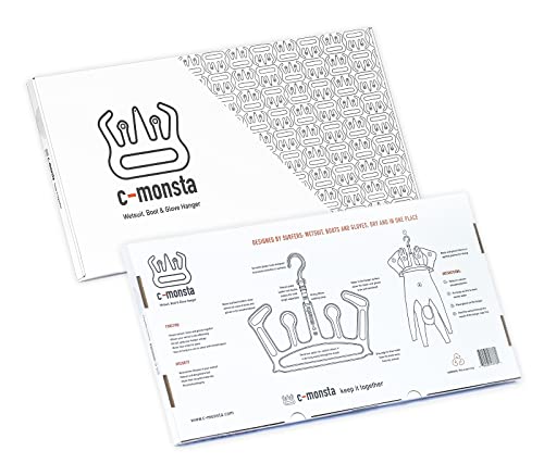 c-monsta Wetsuit Hanger is a Quick Drying Heavy Duty Hanger for Wetsuit, Gloves and Boots (V1)