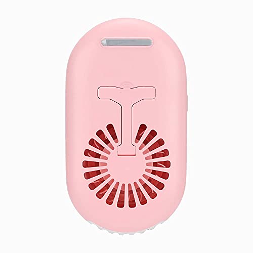 FILFEEL Eyelash Fan for Lash Extensions Small Portable Fan Mini USB Fan Rechargeable Air Conditioning Cooling Fan Eyelashes Extension Glue Dry Blower with Mirror(Pink)