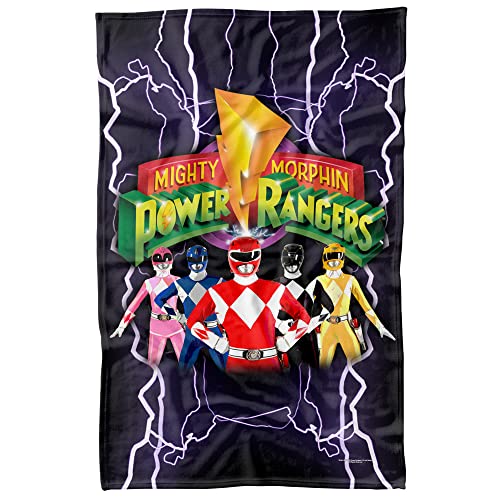 LOGOVISION Power Rangers Lighting Rangers Fleece Blanket 36" x 58"