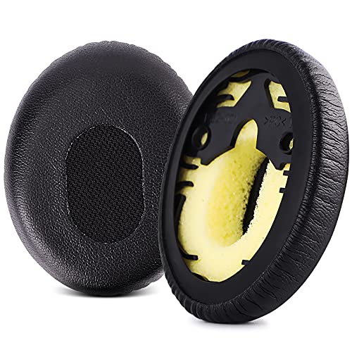 Cuziss QuickFit Replacement Ear Pads Cushions with Memory Foam for Bose On-Ear OE, OE1, QuietComfort QC3 Headphones Earpads, Headset Ear Cushion Repair Parts