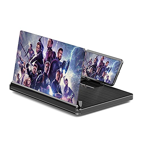 CHANGAIDA 12 Inch Phone Screen Amplifier Foldable Phone Holder Black