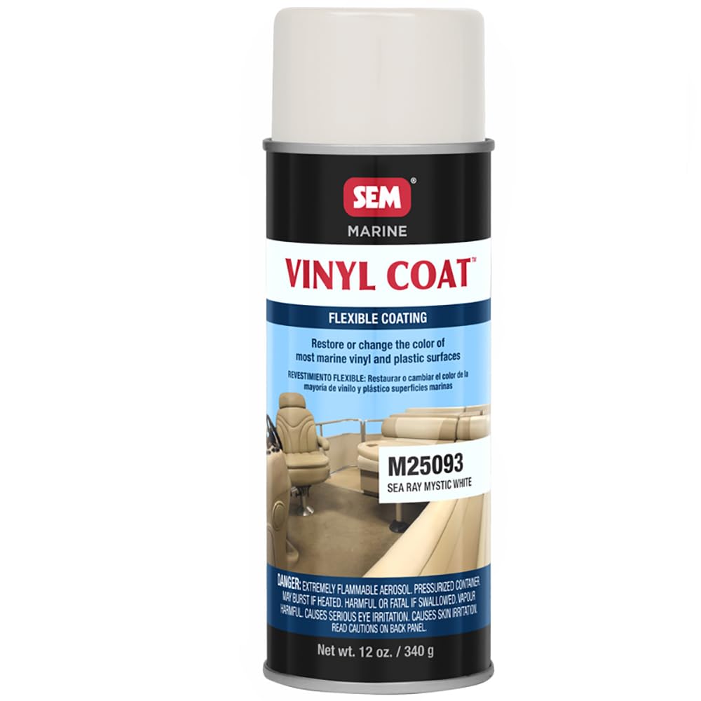 SEM M25093 Sea Ray Mystic White Marine Vinyl Coat - 12 oz. Package may vary
