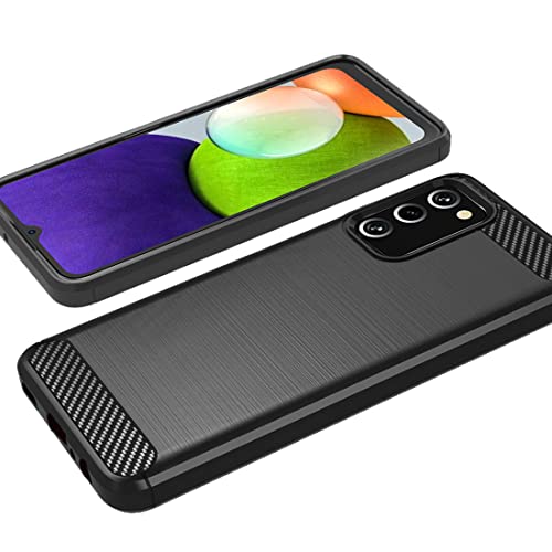 Osophter for Galaxy A03S Case,Samsung A03S Case with 2pcs Screen Protector Shock-Absorption Flexible TPU Rubber Protective Cell Phone Cover for Samsung Galaxy A03S US(Black)