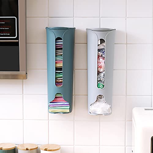 Hemoton 2Pcs Grocery Bags Storage Holders Wall Grocery Bags Dispenser Plastic Bags Holder Organizers Wall Bag Saver Containers for Kitchen Shopping Bags Storage
