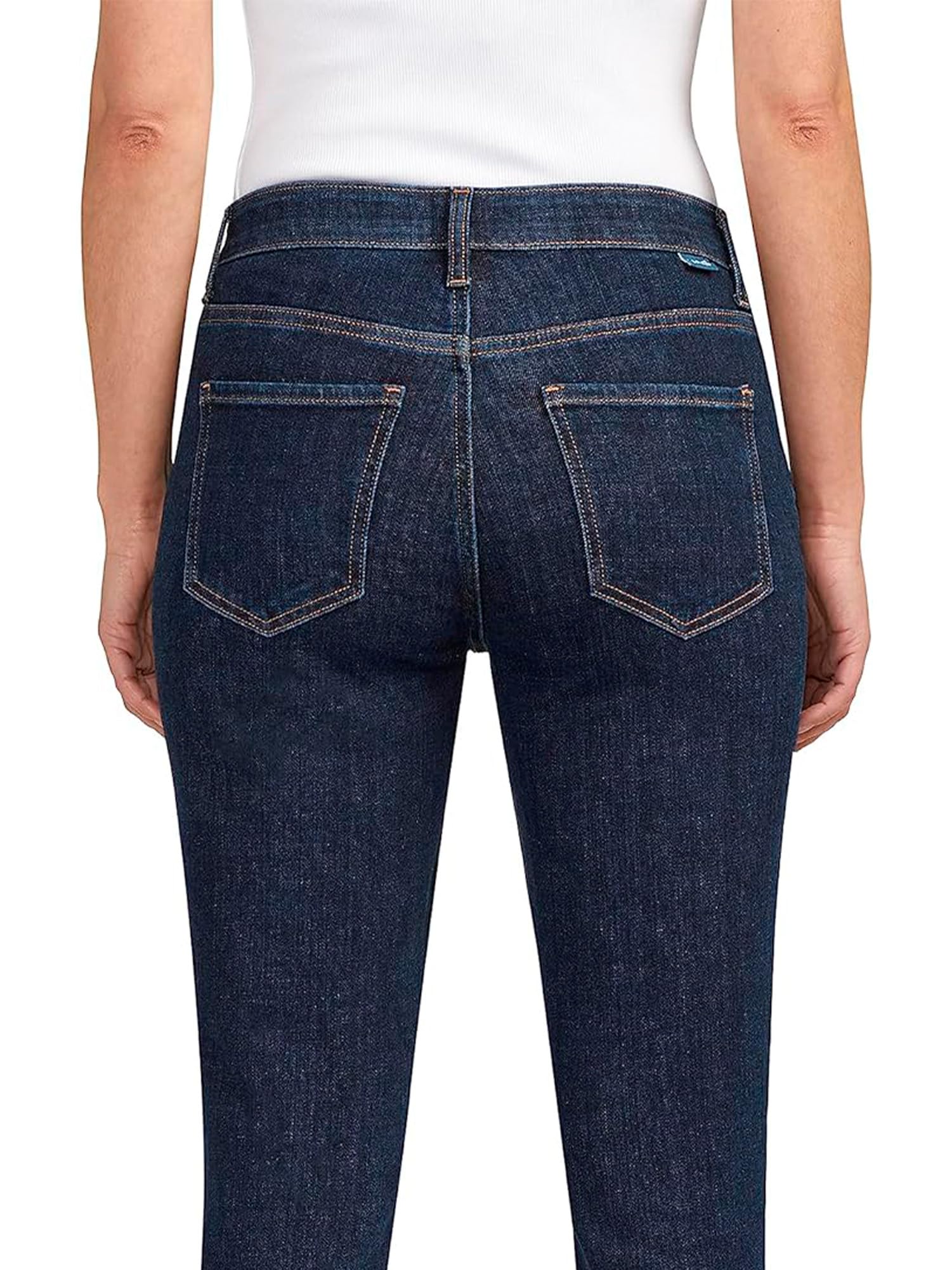 JAG Jeans Women's Carter Mid Rise Slim Leg Jeans, Fountain Blue, 0