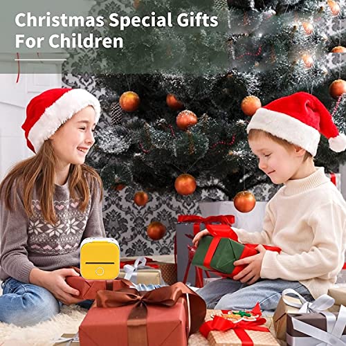 T02 Mini Printer Sticker Maker - Portable Pocket Thermal Instant Photo Printer - T02 Sticker Maker Machine Mini Printer, Wireless Receipt Label Maker Printer for Sticky Scrapbook, Label