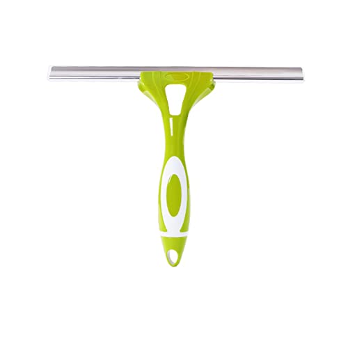 CQT Window Squeegees Wipper Cleaner Car Glass Cleaner Window Cleaning Tool for Car Indoor Outdoor High Windows (CG01, YellowGreen)