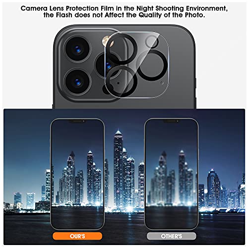Aenoko [3 Pack] Camera Lens Protector Compatible for iPhone 13 Pro & iPhone 13 Pro Max 2021, HD Tempered Glass+Black Circle
