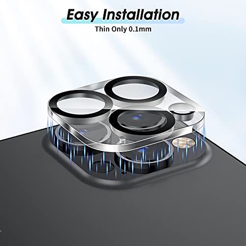 Aenoko [3 Pack] Camera Lens Protector Compatible for iPhone 13 Pro & iPhone 13 Pro Max 2021, HD Tempered Glass+Black Circle