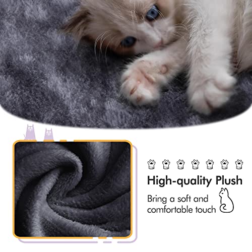 Yaheetech Cat Tree Cat Tower, 40-Inch Cat Condo with Oversized Soft Platform, Scratching Board, Basket and Hammock, Cat Furniture for Kittens Cats Pets, Dark Gray