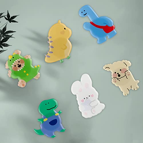 Phone Grip Handle Finger Clip Holder Grip Bracket Support Cute 3D Cartoon Blue Dragon Dinosaur Design Anime Animal Smartphone Expandable Adjustable Stand