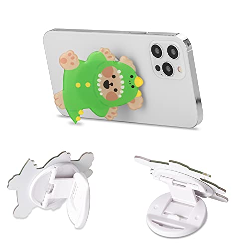 Phone Grip Handle Finger Clip Holder Grip Bracket Support Cute 3D Cartoon Blue Dragon Dinosaur Design Anime Animal Smartphone Expandable Adjustable Stand