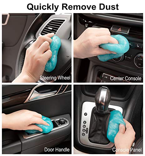 TICARVE Car Cleaning Gel Car Putty Car Cleaning Putty Auto Tools for Car Interior Cleaner Cleaning Kits Automotive Car Cleaner Blue Orange (2Pack)