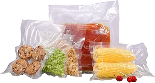 GERYON Vacuum Sealer Bags Rolls, 8x50ft & 11x50ft for Food Storage, Double Sided Texture, BPA Free, Heavy Duty, Great for Vacuum Seal storage, Meal Prep or Sous Vide