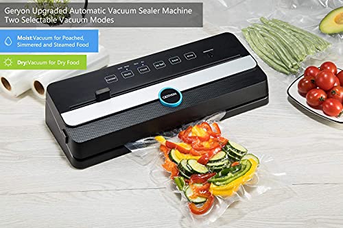 GERYON Vacuum Sealer Bags Rolls, 8x50ft & 11x50ft for Food Storage, Double Sided Texture, BPA Free, Heavy Duty, Great for Vacuum Seal storage, Meal Prep or Sous Vide