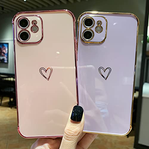 LUTTY Compatible with iPhone 11 Case Cute, Soft Tup Phone 11 Cases for Women, Raised Corners Bumper & Full Reinforced Camera Protection Cover for iPhone 11 (6.1 Inch) -Candy Pink