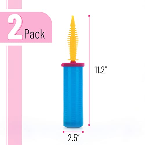 Mr. Pen- Balloon Pump Handheld, 2 Pack, 2-Way Dual Action Ballon Pump Inflater Portable, Baloon Pumping, Air Pump for Balloons, Balloon Inflator, Balloon Blower Pump, Balloon Hand Pump, Baloon Blow Up