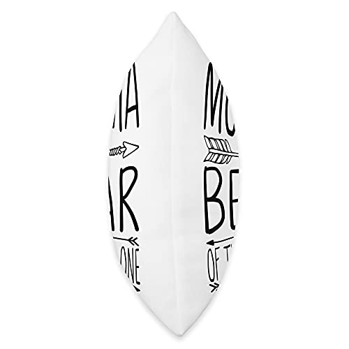 Momma Bear Motherhood Shop Momma Bear Mama Embrace Motherhood Support Heart Arrow Throw Pillow, 16x16, Multicolor