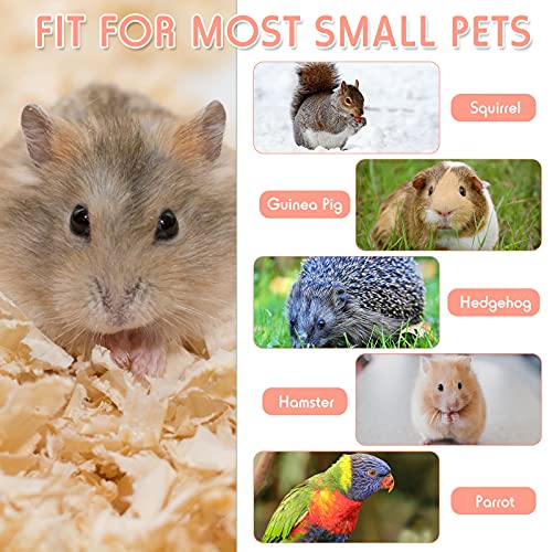 3 Pieces Small Pet Hammock Tunnel Ferret Hammock Hamster Nest Bed Glider Guinea Pig Ferret Hammock Set for Small Pets (Strawberry)