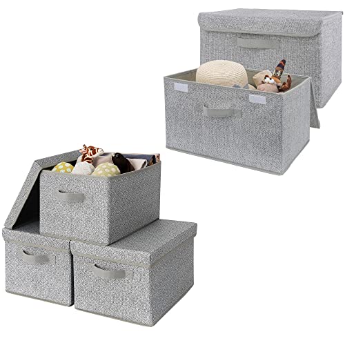 GRANNY SAYS Bundle of 3-Pack Rectangle Storage Bins & 2-Pack Closet Storage Bins