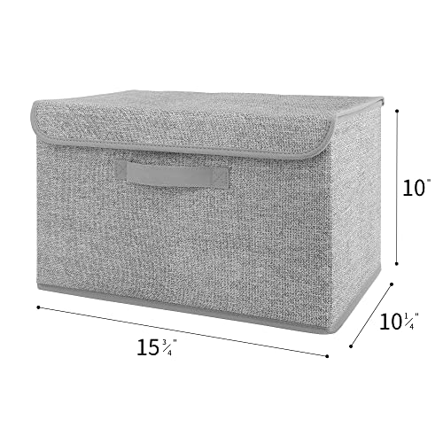 GRANNY SAYS Bundle of 3-Pack Rectangle Storage Bins & 2-Pack Closet Storage Bins