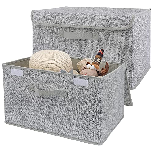 GRANNY SAYS Bundle of 3-Pack Rectangle Storage Bins & 2-Pack Closet Storage Bins