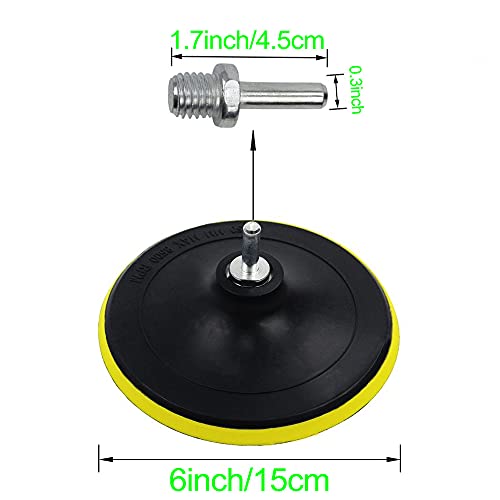 Polishing Pads: Wool Polishing Buffing Pads 3 PCS 6 Inch Wool Polishing Pads Buffing Polishing Pads Cleaner for Car Polishing with M14 Drill Adapter
