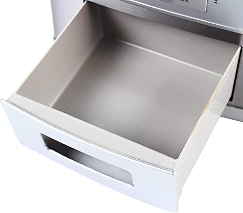 DNYSYSJ Stainless Steel Rice Dispenser, Automatic Rice Container Storage Box Countertop Rice Organization Food Dispenser for Home Kitchen (15KG Capacity, Silver)