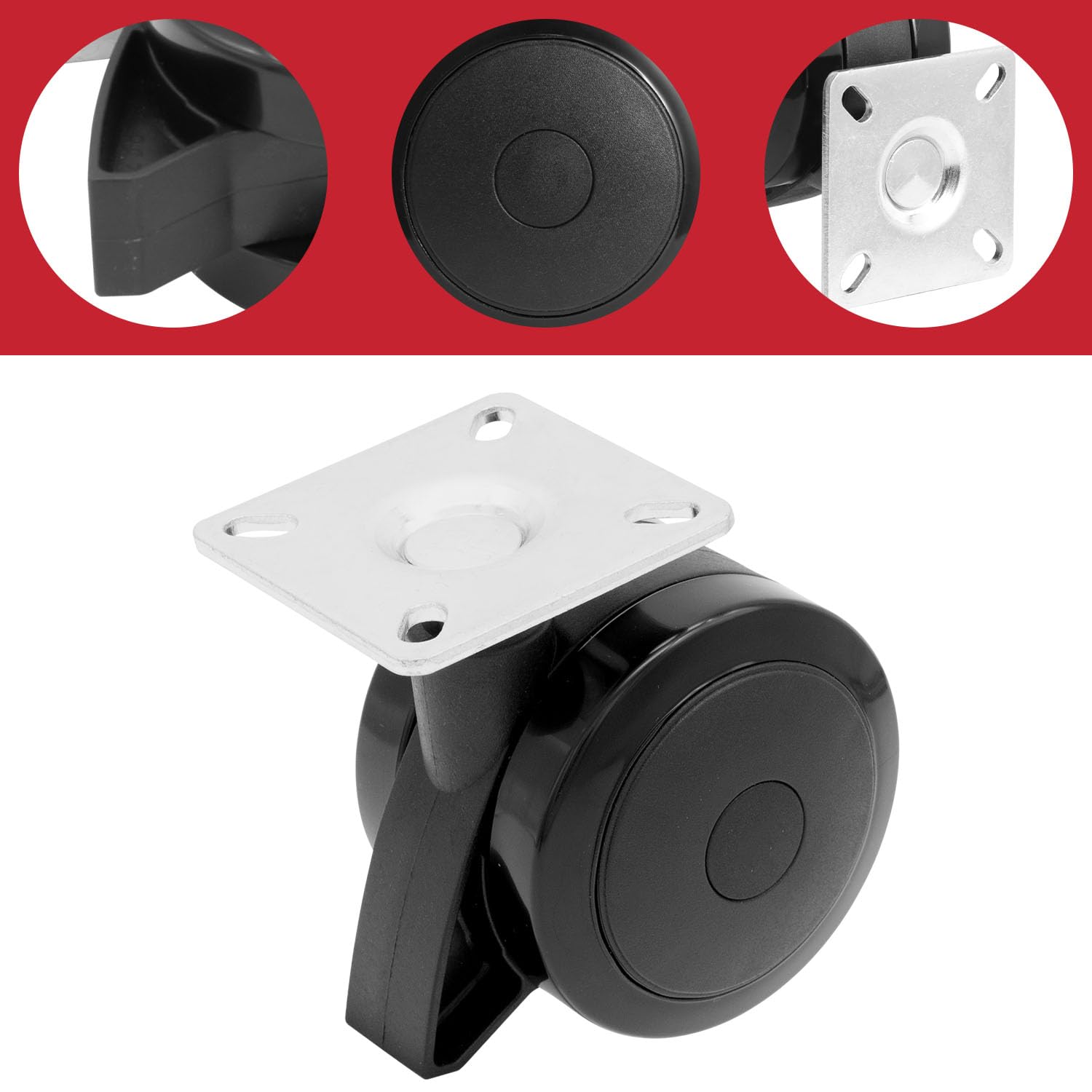 GLOWYE 69827 Fixed Caster Wheel for Weber Spirit 200 & 300 Series Grills, Grill Wheels Parts Replacement for Spirit E-310 E-210 S-315 E-215 E-315 E-320 SP-320 (Model 2013 Y - New)