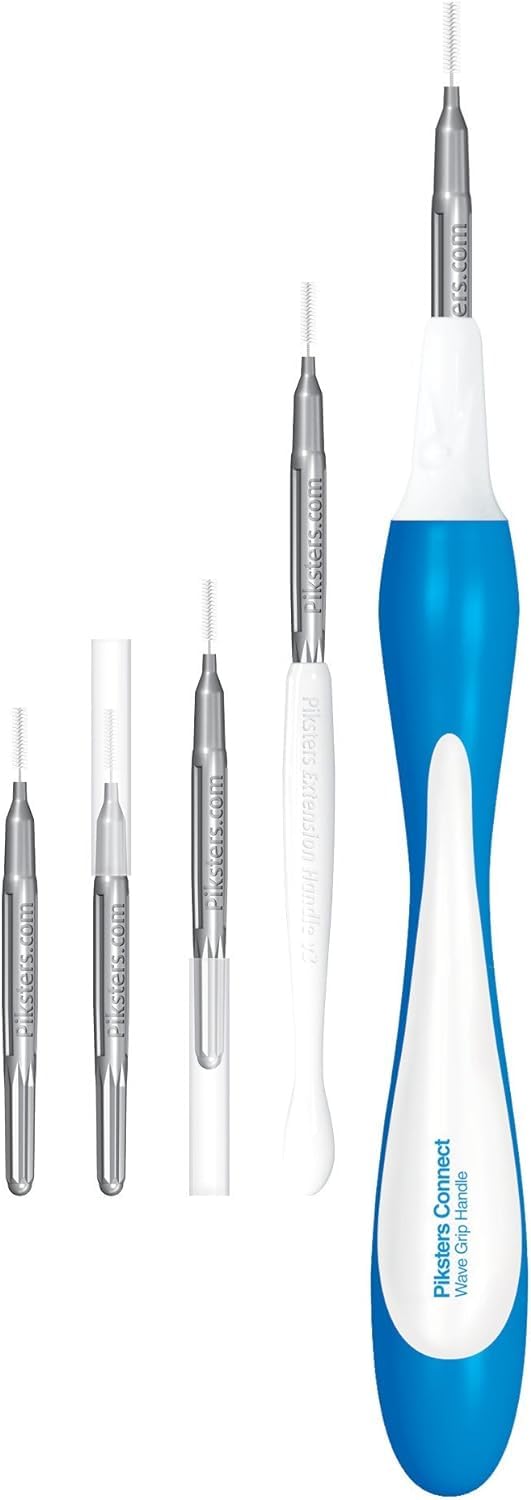 Piksters Interdental Brushes (1 Pack of 10 Brushes, Size 0 (Grey)