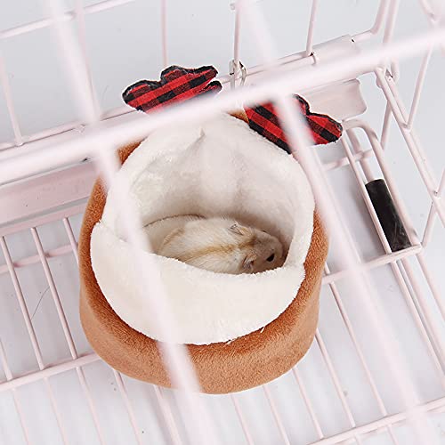 ABLAZEZAI Hamsters Bed House Cage Supplies Accessories for Sugar Glider (Blue)