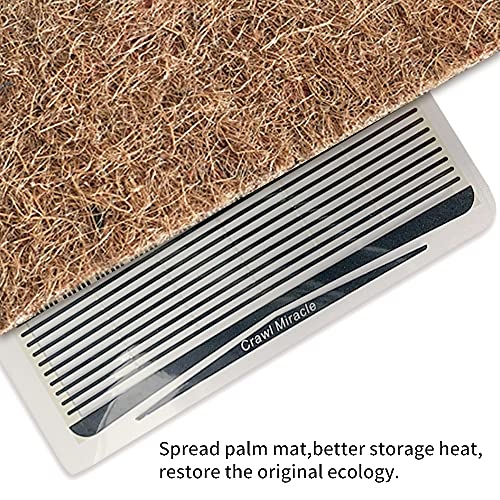 APlayfulBee Reptile Heat Pad, Adjustable Temperature Control Lizard Terrarium Heating Mat for Small Animals Snake Turtle Bearded Dragon Gecko and Plant (15W)