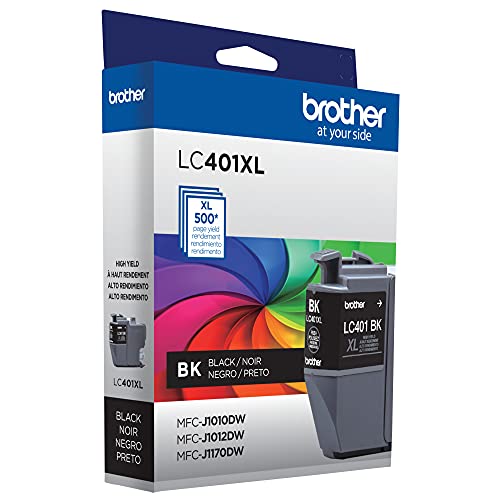 Brother Genuine LC401XLBK High Yield Black Ink Cartridge