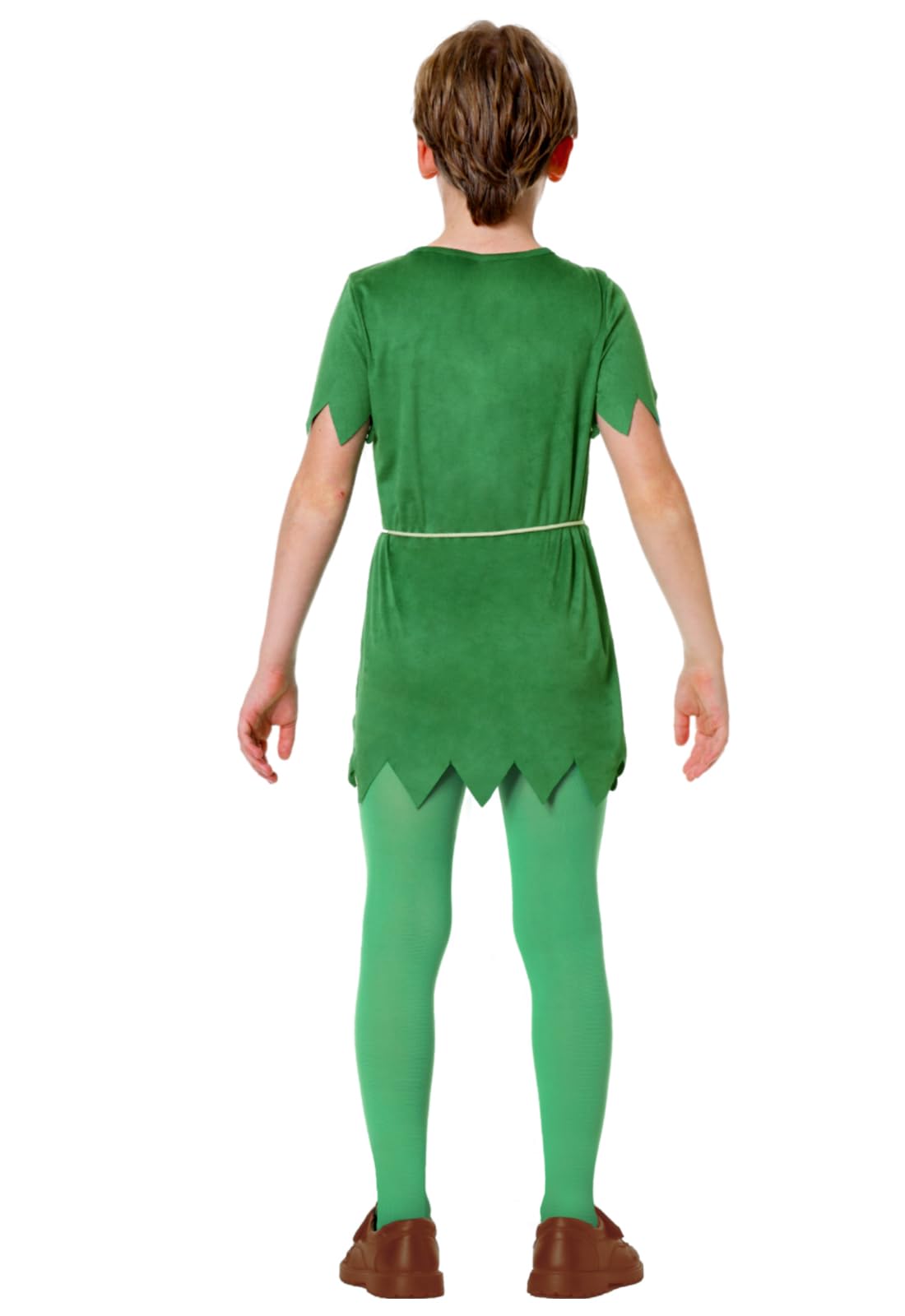 Remimi Boy Peter Pan Dress Girls Halloween Tunic Green Peter Clothing 11-12 Years