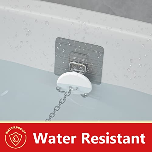 Booda Brand Adhesive Hooks 30lbs Max Heavy Duty Double Wall Hooks for Hanging No Damage, Waterproof & Rustproof Stainless Towel Hooks for Bathroom, Kitchen Home and Office (6, Large)