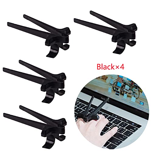 Heeloo 4pcs Finger Chopsticks for Gamers,Snack Clips,Gaming Finger Sleeves,Game Controllers,Game Accessories,Cell Phones Accessories,Gamer Gifts, Finger Tongs(Black,4 pcs)